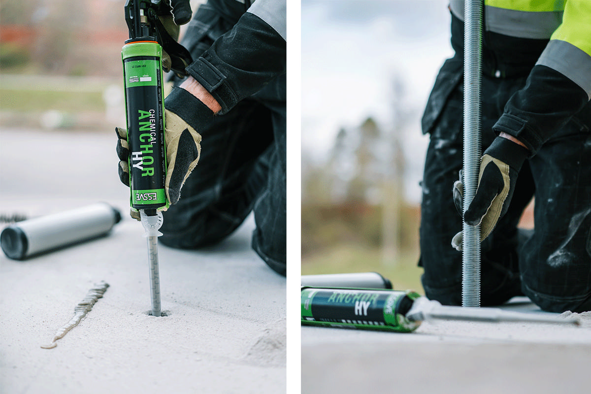 Fästa i betong – olika montagetyper