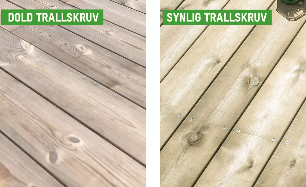 Bygg trall utan synlig trallskruv | ESSVE